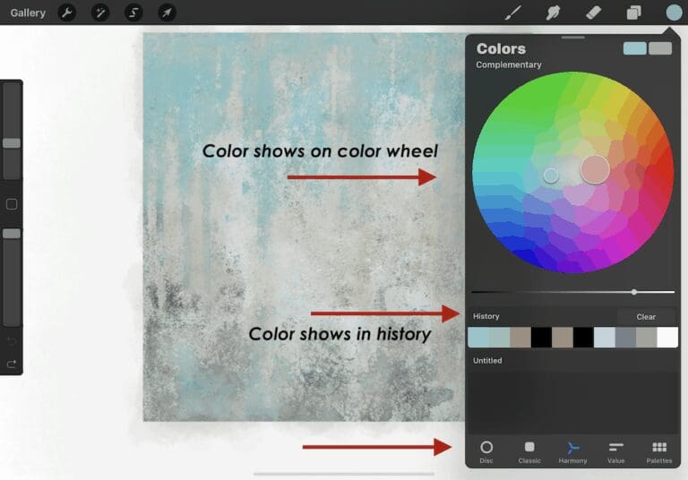 6 Easy Tips For Using The Color Picker Or Eyedropper Tools In Procreate ...