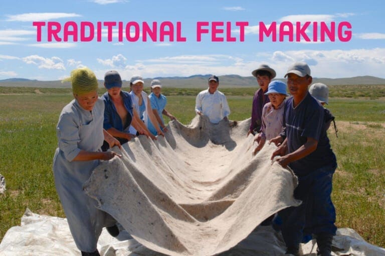 How Is Felt Made? Mongolia's Handmade Felt Products | Mondoro