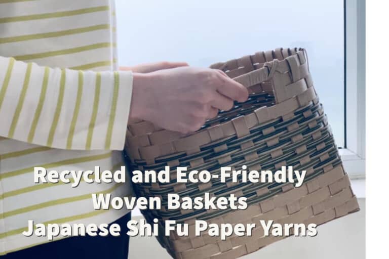 Recycled And Eco-Friendly Woven Baskets, Japanese Shi Fu Paper Yarns ...
