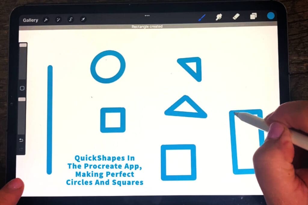 QuickShapes In The Procreate App Making Perfect Circles And Squares 