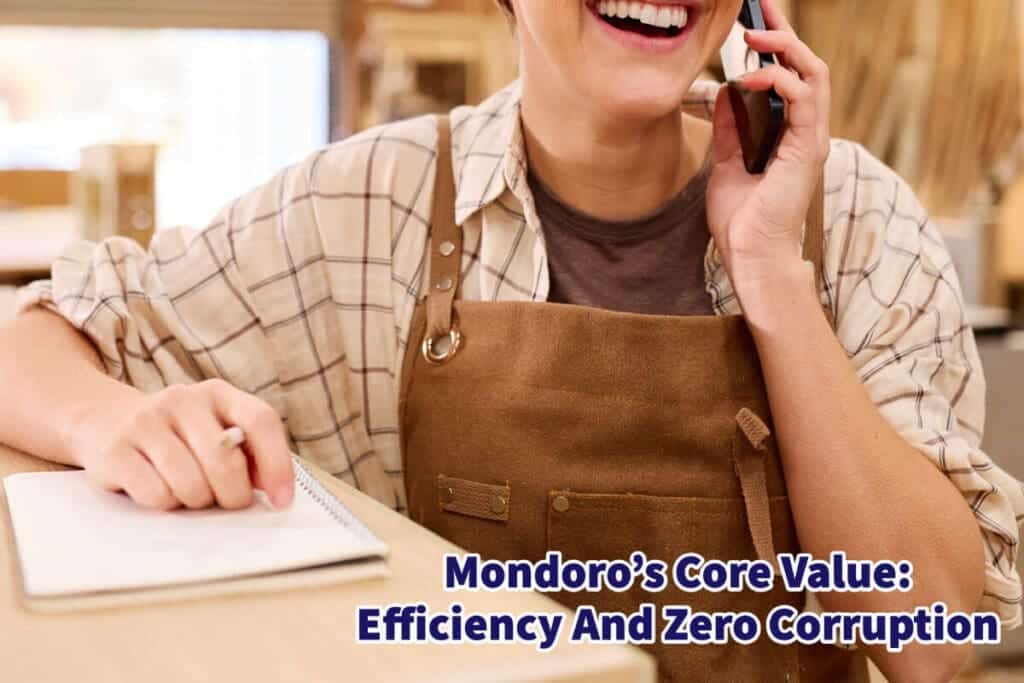 Mondoro's Core Value: Efficiency And Zero Corruption | Mondoro